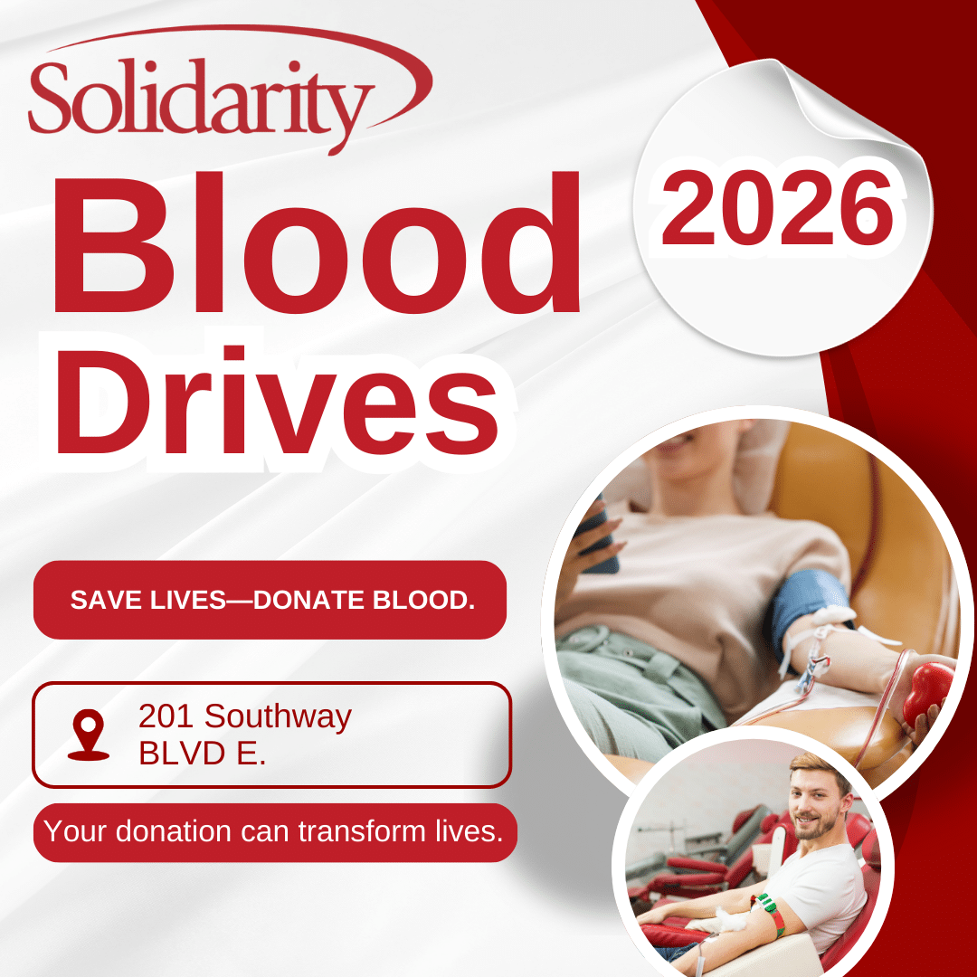 Solidarity Blood Drive | Solidarity Community Federal Credit Union